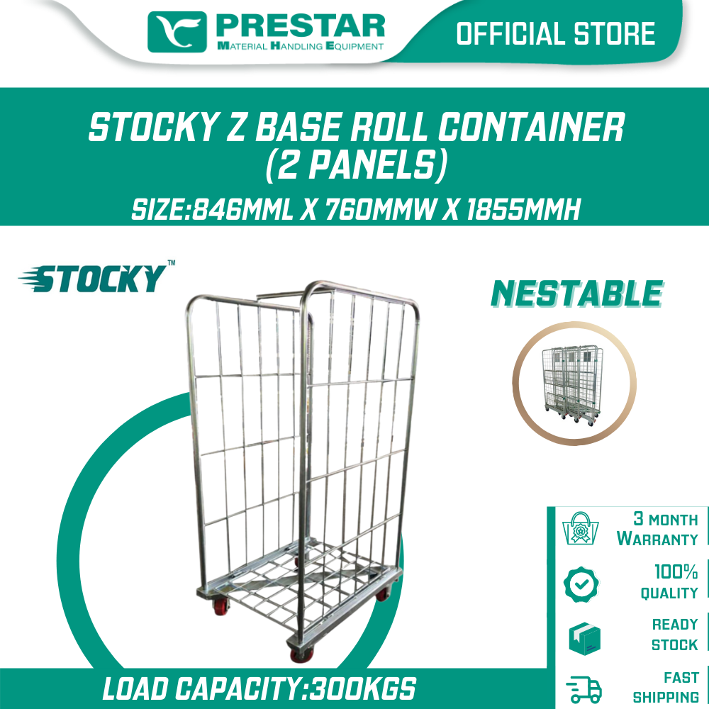 PRESTAR MHE Stocky Work Tainer Roll Container Z Base Without Door up to ...