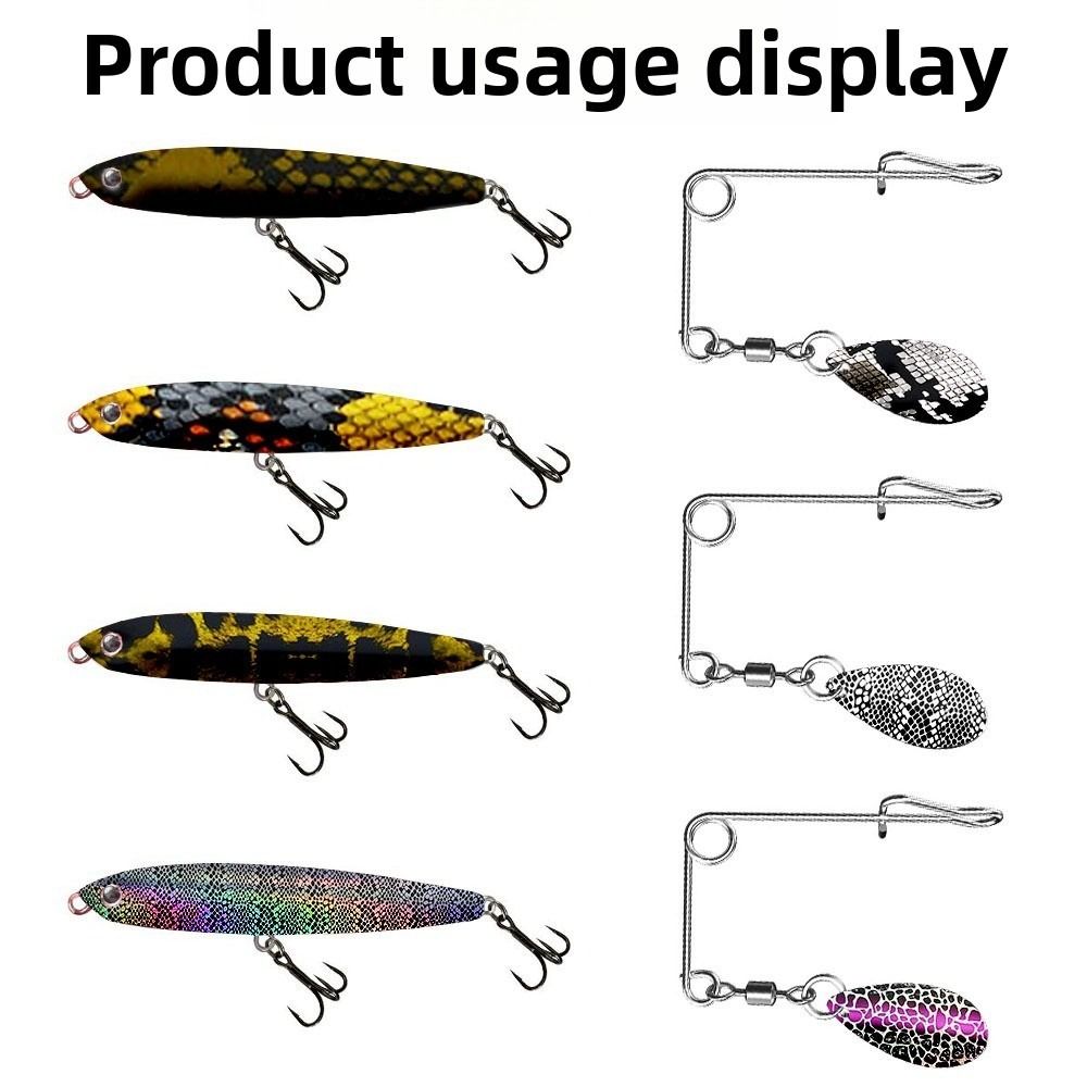 10pcs Lure Reflective Colored Laser Fish Scale Lure Paper Film None ...
