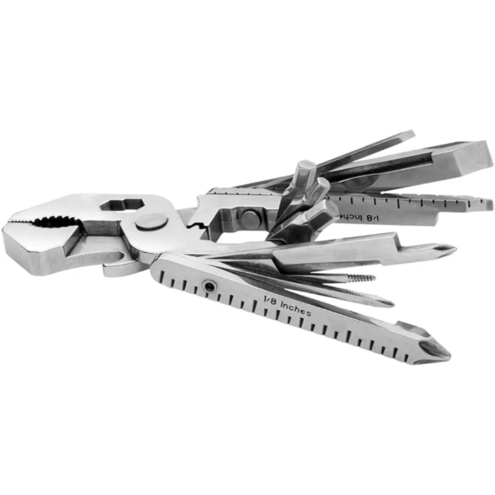 Multitool Solid Stainless Steel Pocket Tool Kit 25 Tools In One ...