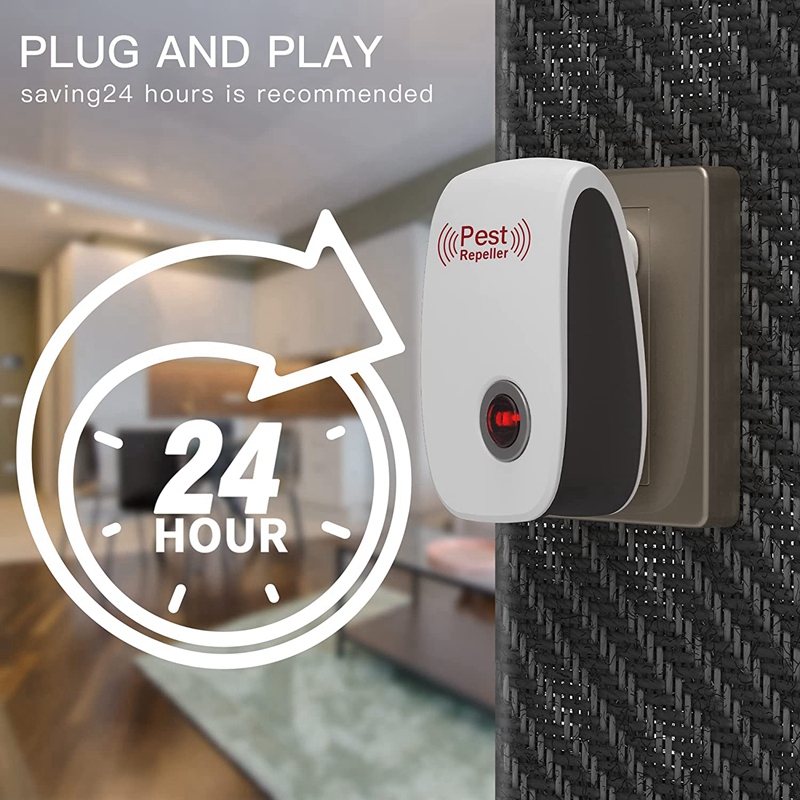 6 Pack Ultrasonic Pest Repeller Electronic Plug in Rodent Mouse Roach ...