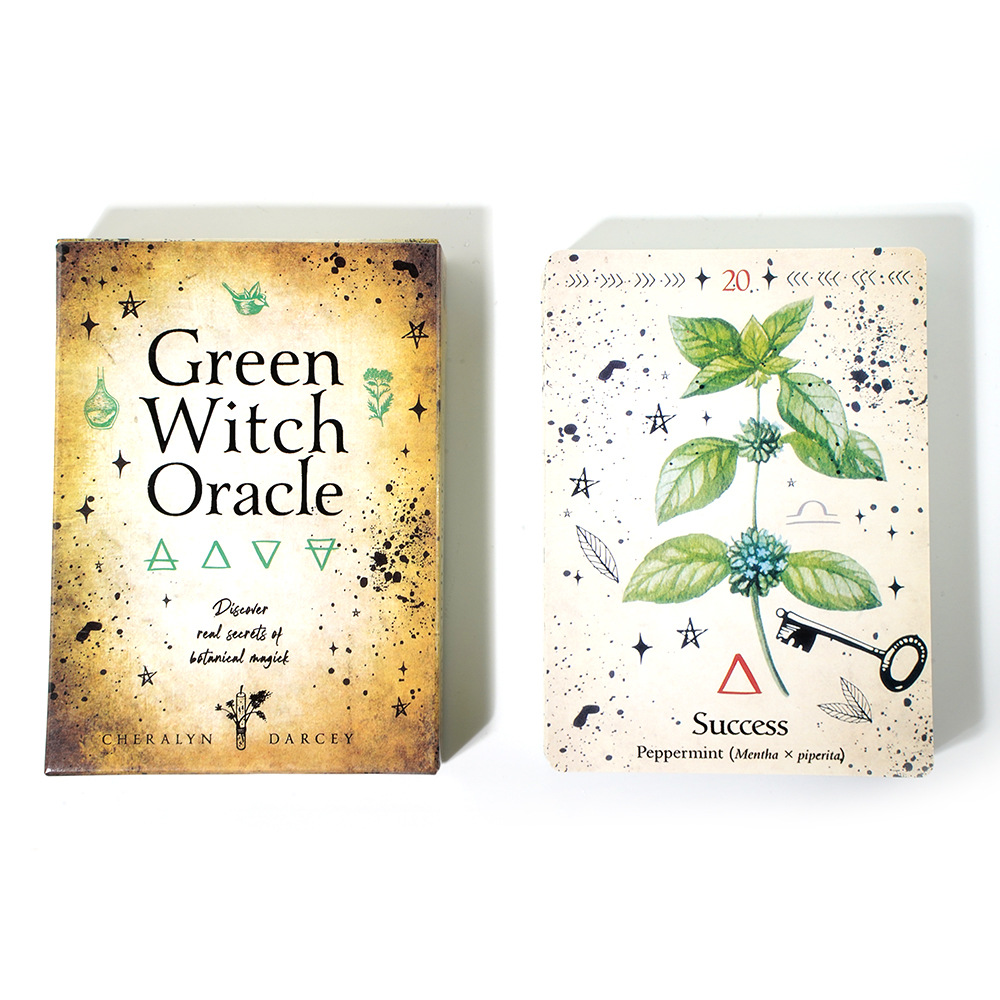 【Hot demand】【Hot demand】Green Witch Oracle Cards Tarot Cards Deck and ...