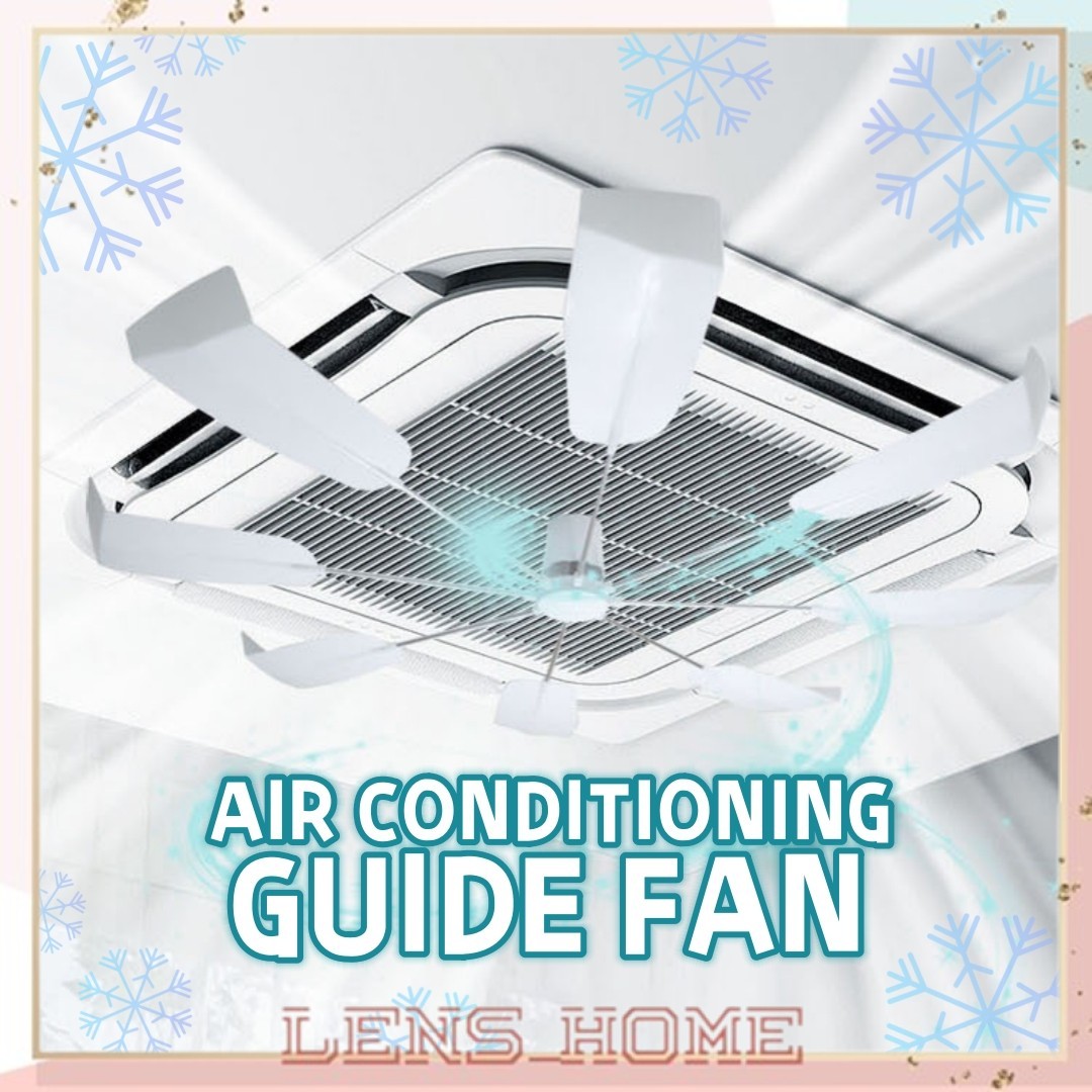 Cassette Aircon Guide Fan 360° Rotating Blade Anti Direct Blowing Fast ...
