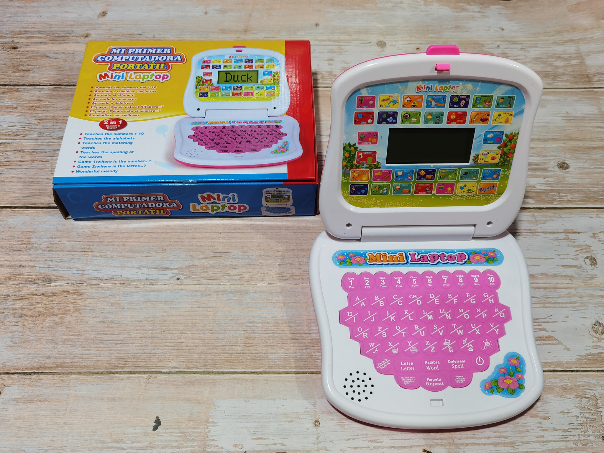 Mini Laptop Toy Simulation Learning Alphabet and Numbers for Infant ...