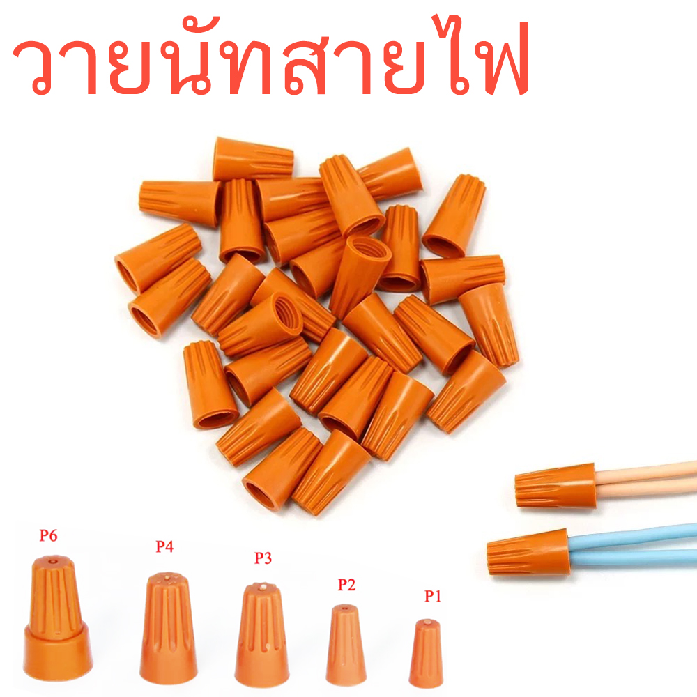 วายนัท วายนัทจับสายไฟ วายนัทต่อสายไฟ Wire Nut connectors P1 P2 P3 P4 P6 ...