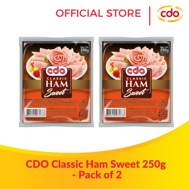 CDO Classic Sweet Ham 250g - Pack of 2 | Lazada PH