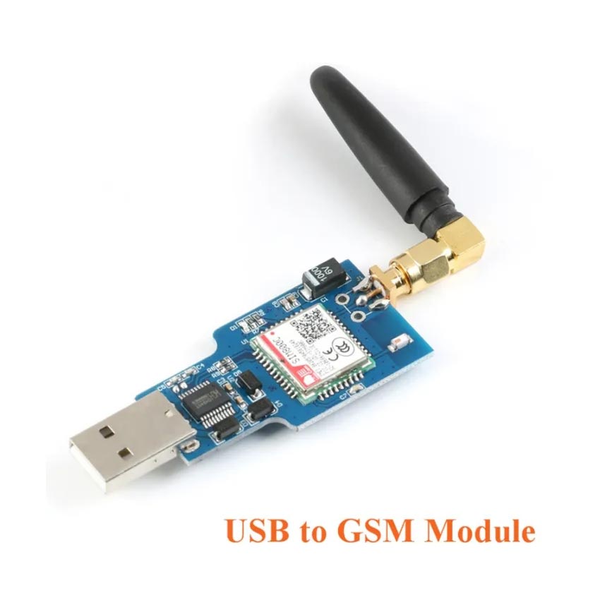 USB to GSM Module Quad-band GSM GPRS SIM800 SIM800C Module for Wireless ...