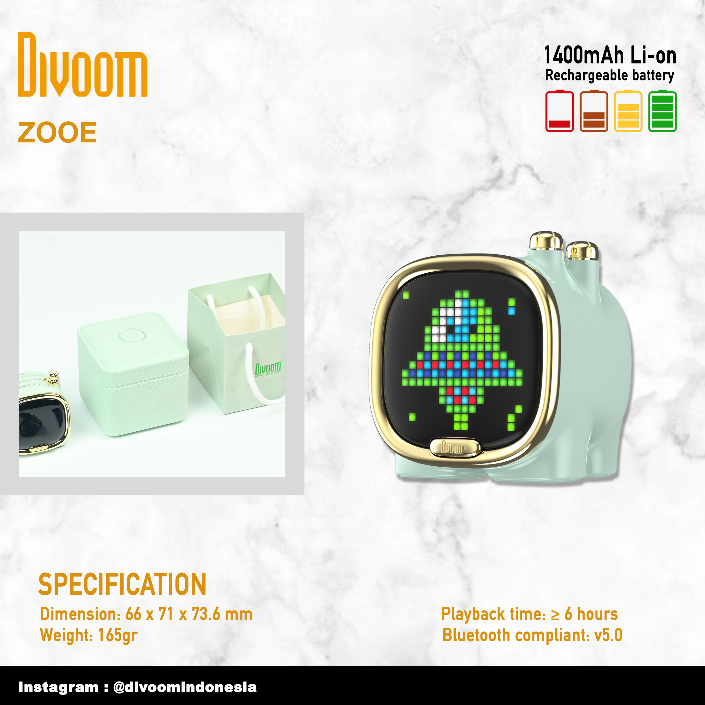 Divoom Zooe | Lazada Indonesia