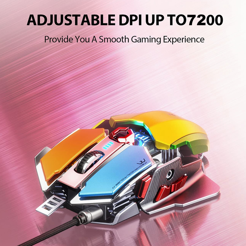 Inphic PG6 Gaming Mouse 500-7200DPIปรับได้อย่างอิสระ เมาส์เกมมิ่งมือ ...