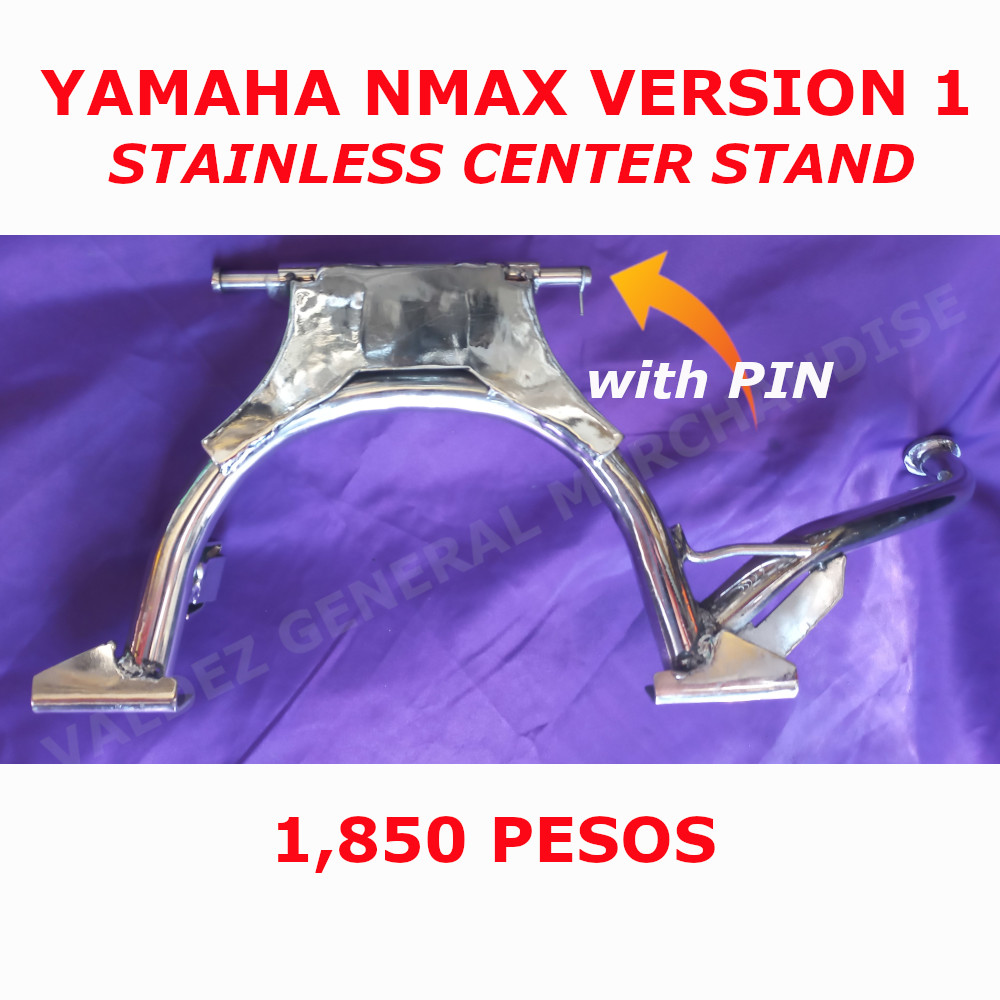 Yamaha NMAX Version 1, Stainless Centerstand with Stainless Pin ...