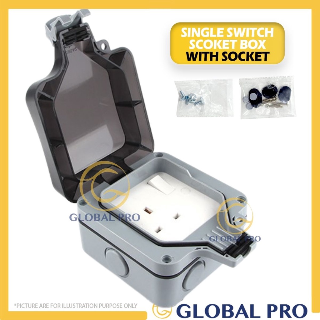 IP66 Weatherproof Outdoor Cover for Switches and Socket (Single ...