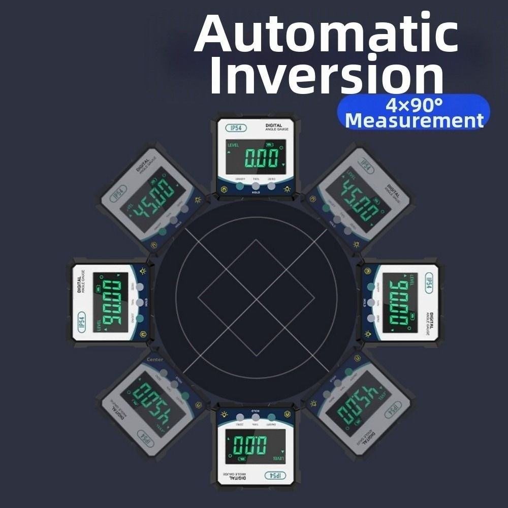 Universal Digital Display Level Angle Gauge 4x90° Waterproof Electronic ...