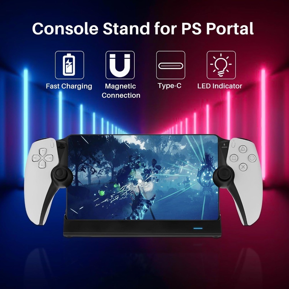 Grathia Charging Dock for PS Portal Remote Player, Charging Stand for ...