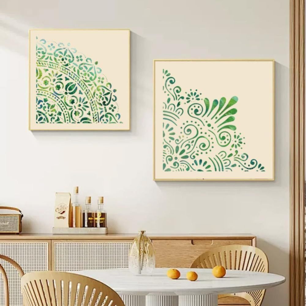 Stamping Reusable Mandala Stencil Kit Multi-Surface Ethnic Design ...