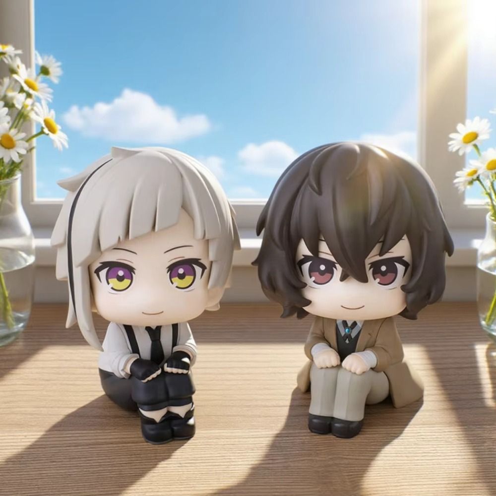 Home Decor Anime Peripheral Bungou Stray Dogs Figure Q Version PVC Doll ...