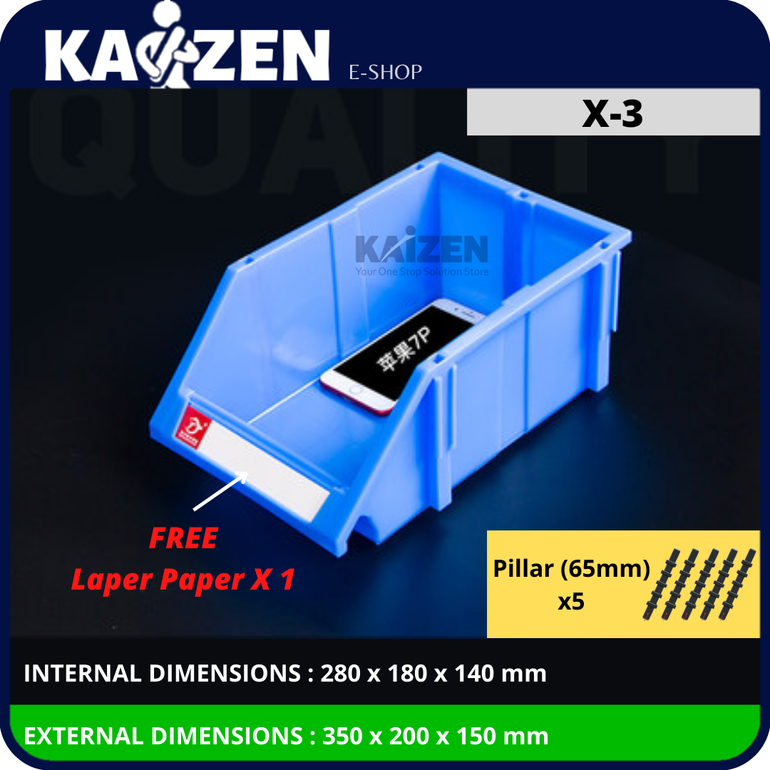 PVC Storage Box Stackable Hardware Spare Part Storage Box Heavy Duty ...