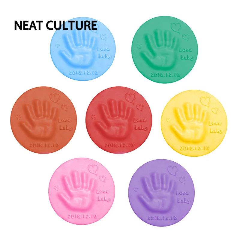Baby Care Air Drying Soft Clay Baby Handprint Footprint Imprint Kit ...