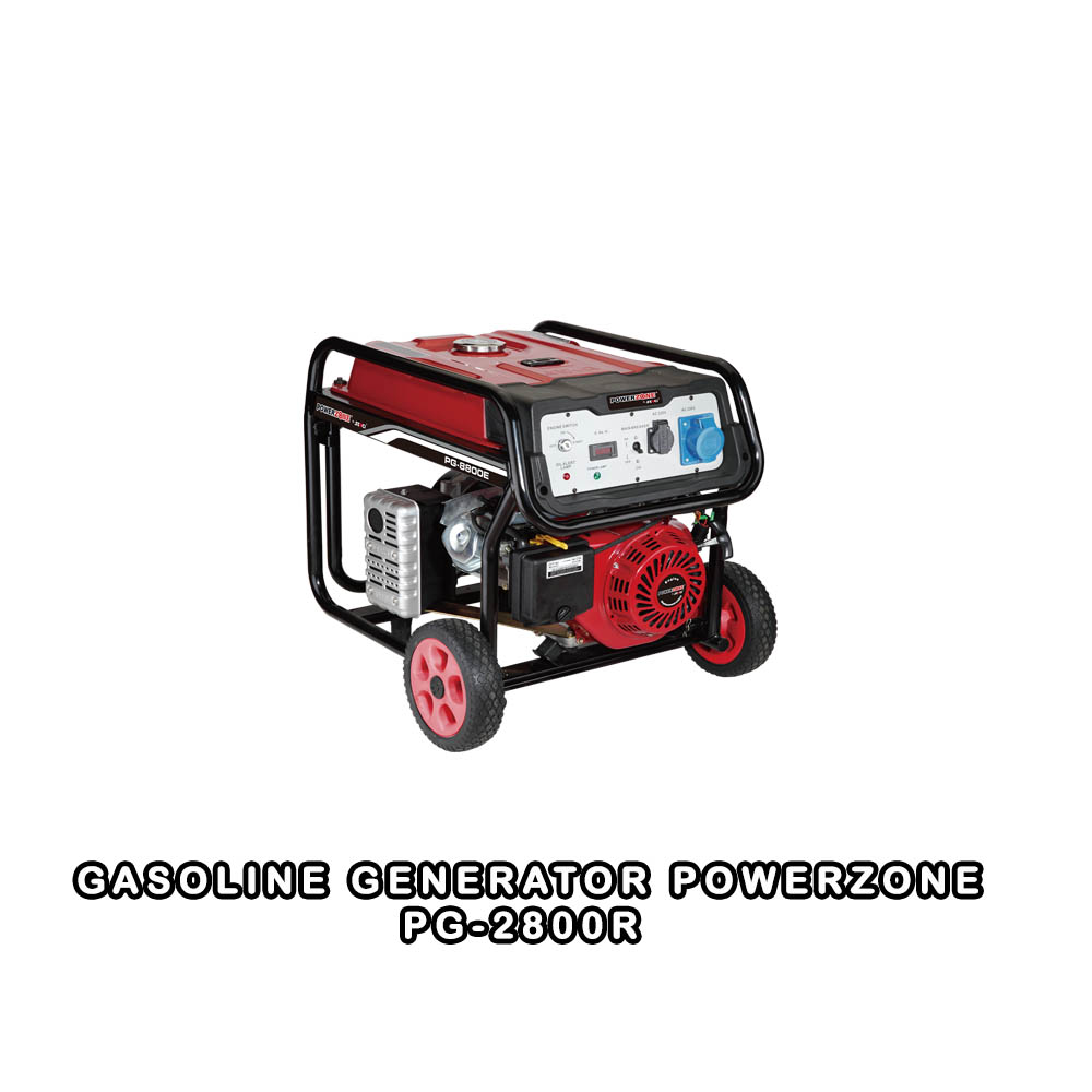 Gasoline Generator Genset Bensin 2800 Watt PG 2800 R POWERZONE | Lazada ...