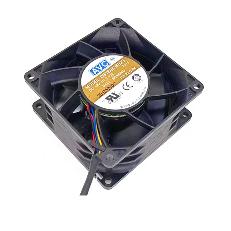 New 80mm High Speed CFM AirFlow DC 12V Dual Ball Bearing PWM Cooling ...