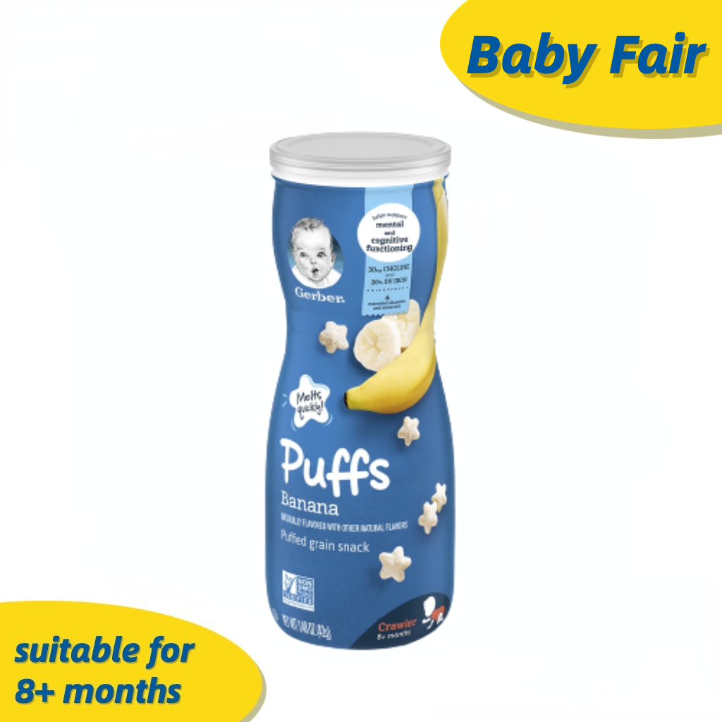 【SG Local ready stock】Gerber Graduate Baby Puffs - Baby Snacks - Peach ...