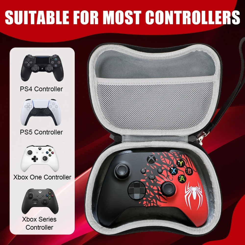 EVA Hard Gamepad Case Portable Zipper Pouch Shockproof Controller ...