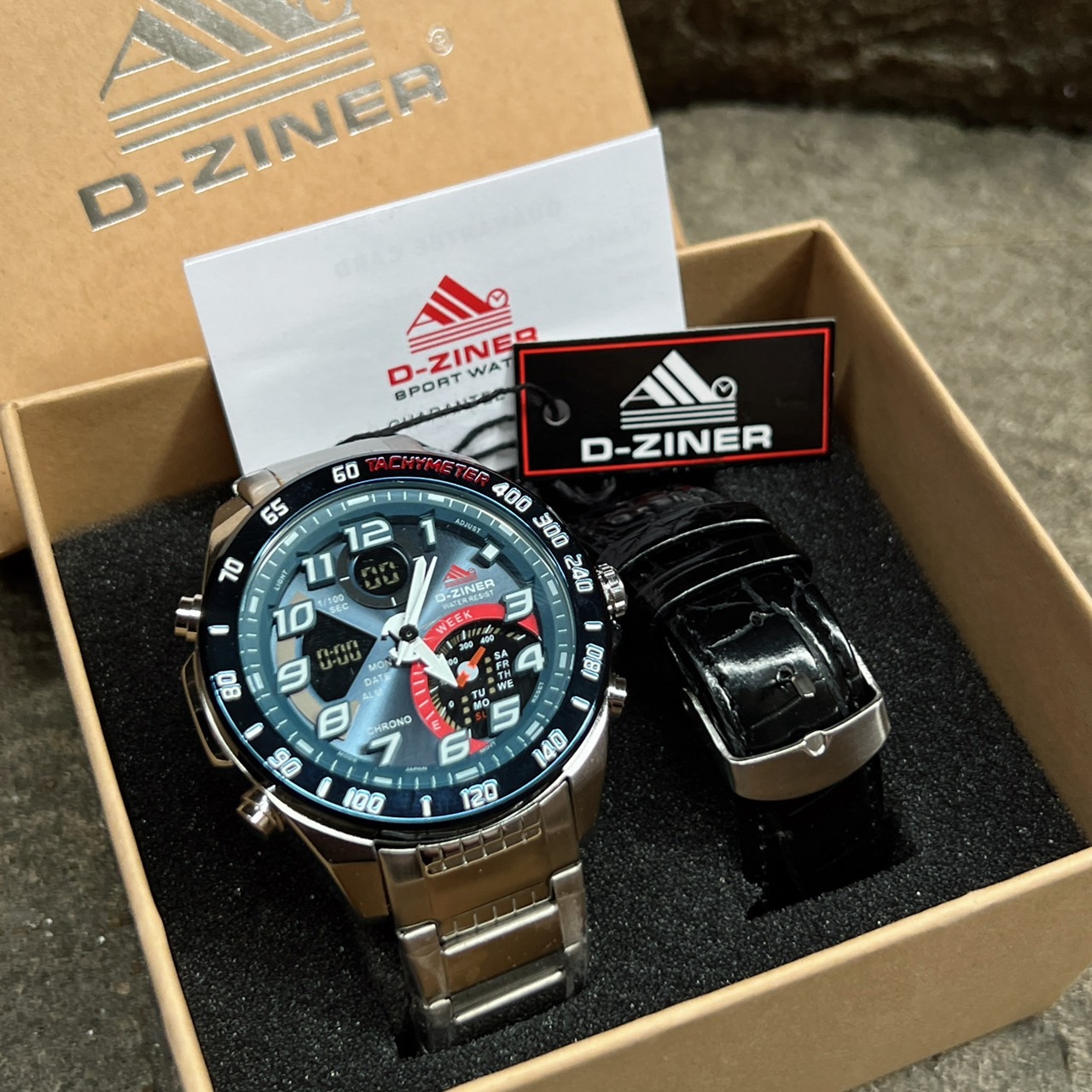 Watchtime D-ziner นาฬิกาข้อมือยี่ห้อหรู แบรนแท้ กันน้ำ100 มีป้ายรับ ...