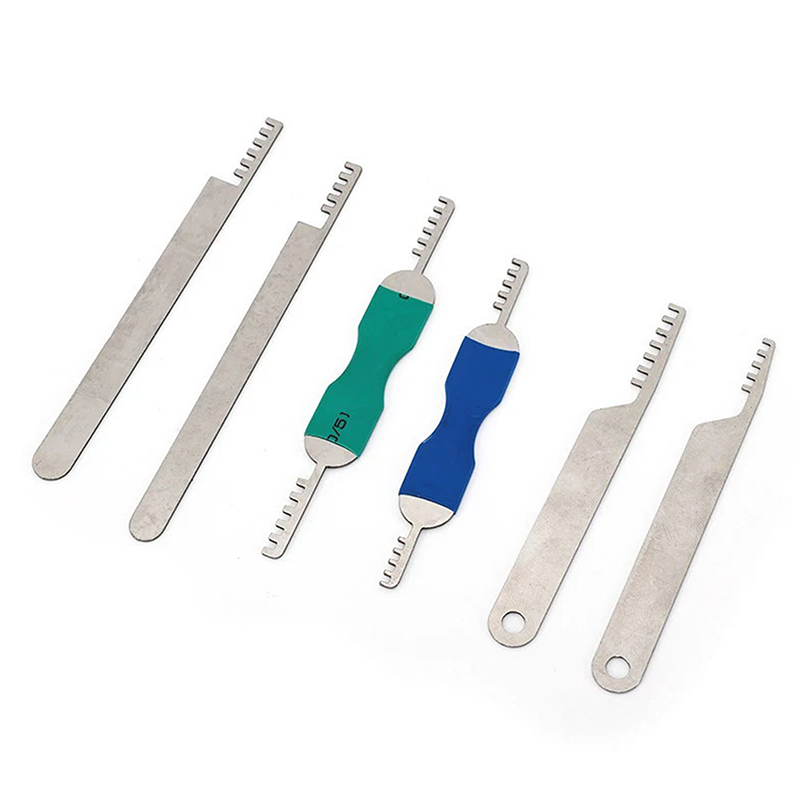 7PCS Stainless Steel Comb Lock 7in1 Full Set Repair Tool Bypass Method ...