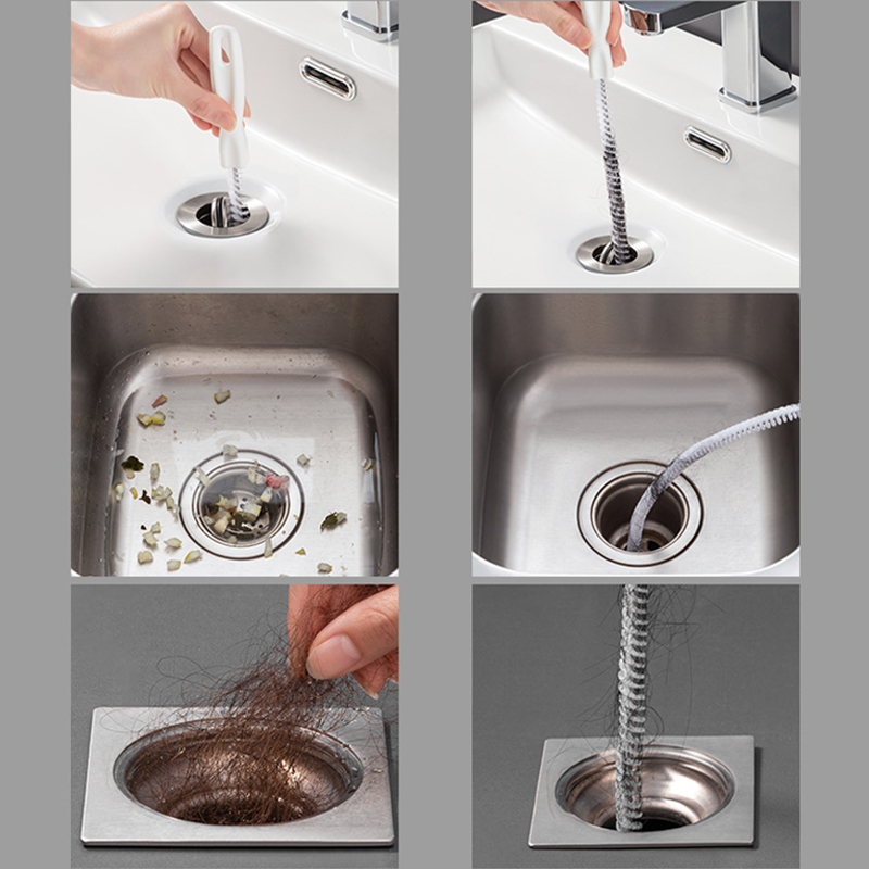 Tanggeri Fashion 45cm Long Flexible Cleaning Brush Sink Overflow Drain ...