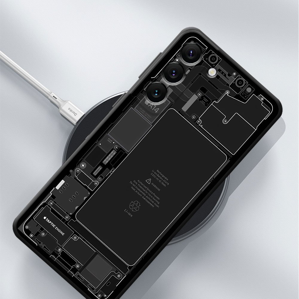 Zhitian Luxury Circuit Board Pattern Cool Black Soft Phone Case for ...