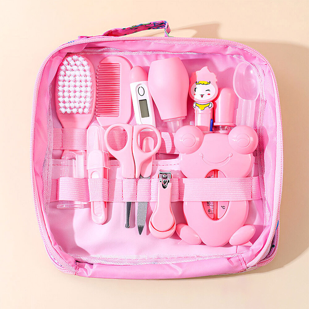 Child care kit ชุดอุปกรณ์ดูแลเด็ก 13 ชิ้น เซต เล็บ ผม ดูแลสุขภาพ เครื่องวัดอุณหภูมิ แปรงกรูมมิ่ง ...