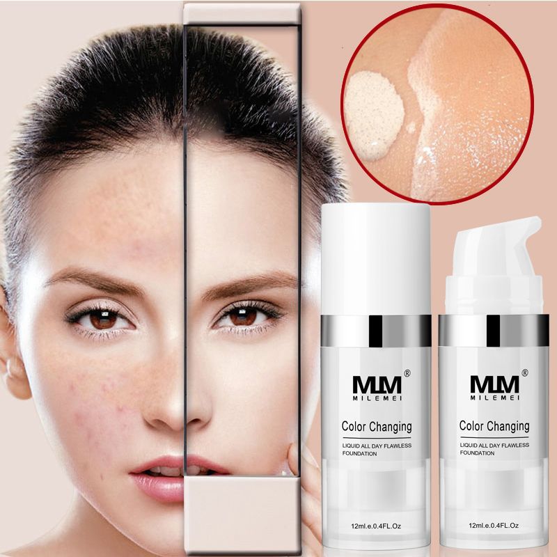 Aweisuan Hot Sale Foundation Color Changing Liquid Makeup Lasting Brightening Natural Concealer ...