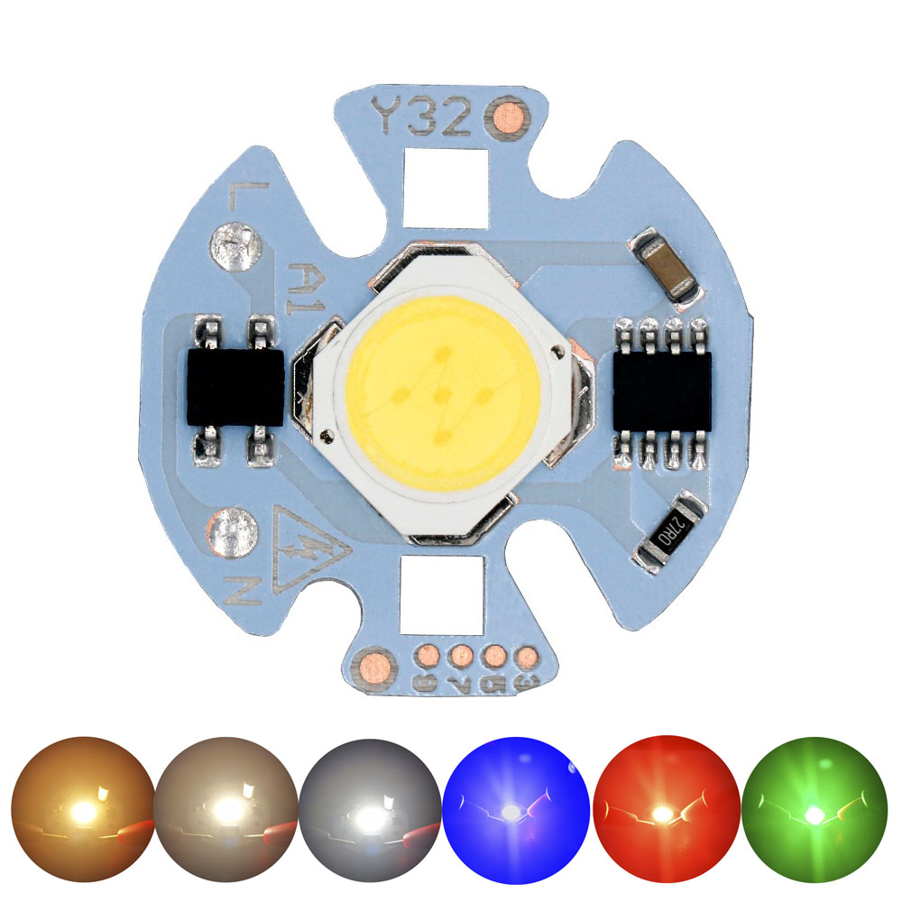 【GlobalTrendz】LED COB Chip SMD Light-Emitting diode 3W 5W 7W 9W 15W RGB ...