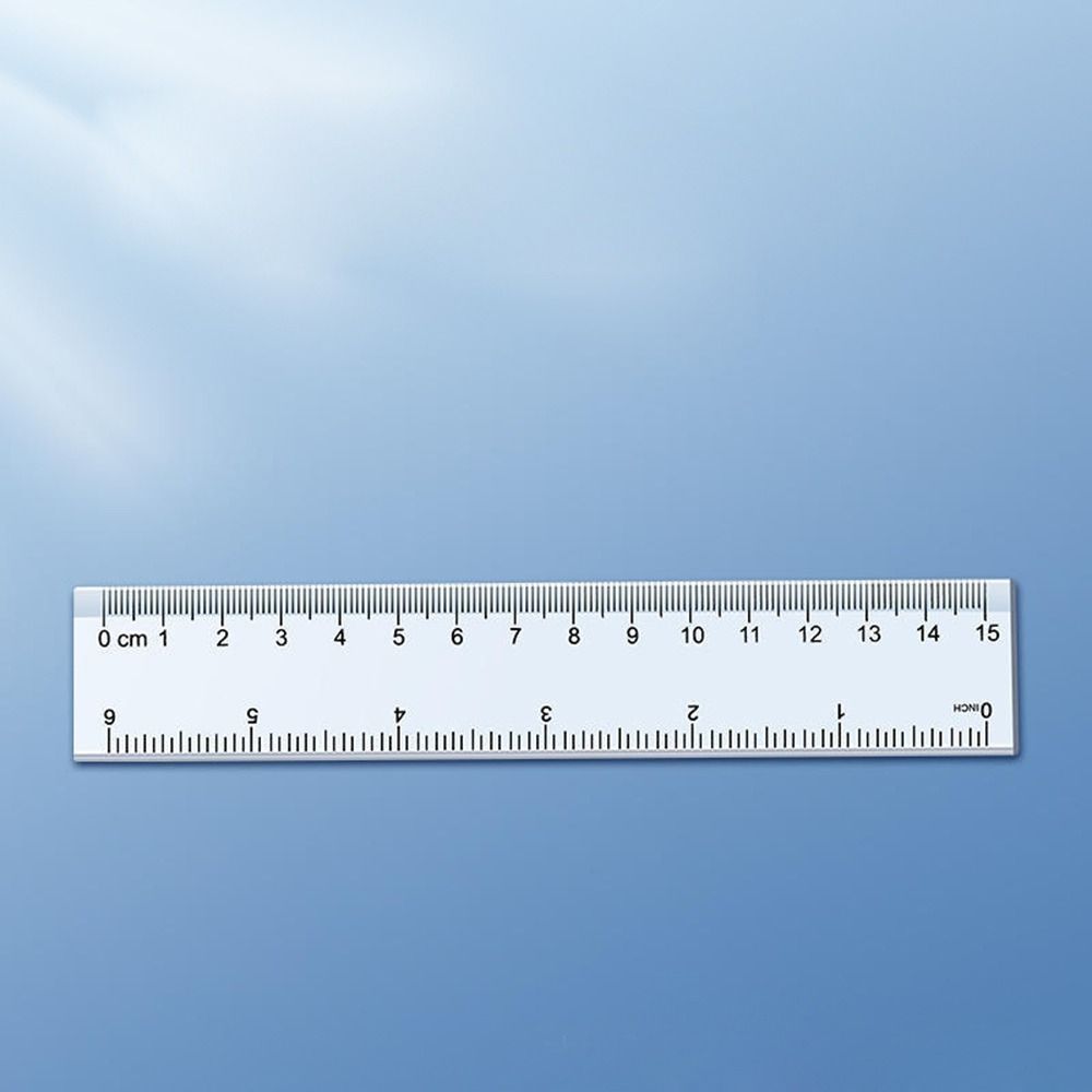 Stationery 15cm 20cm 30cm 40cm Straight Ruler Plastic Transparent ...