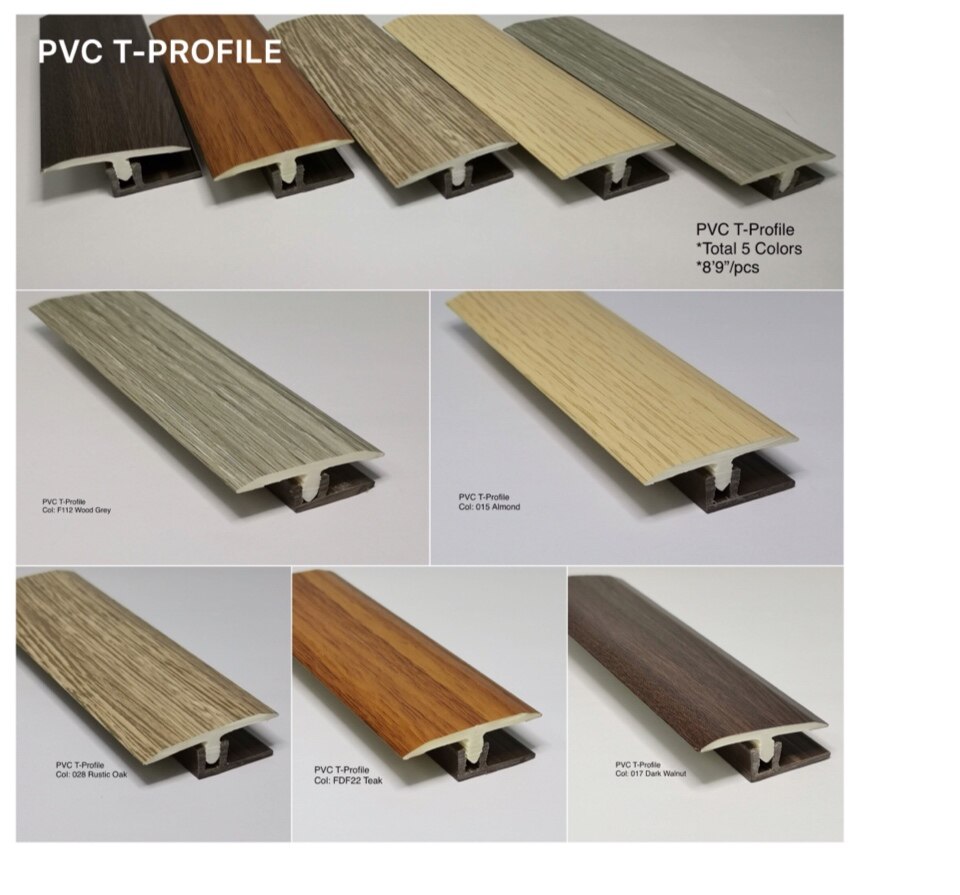 PVC T PROFILE - TRANSITION (ACCESSORIES FLOORING) | Lazada
