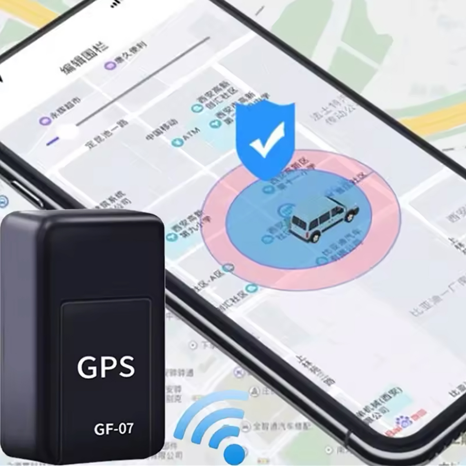 GF07 GPS Strong Magnetic Car Vehicle Tracking Anti-lost Anti-theft Device Mini Portable Precise ...