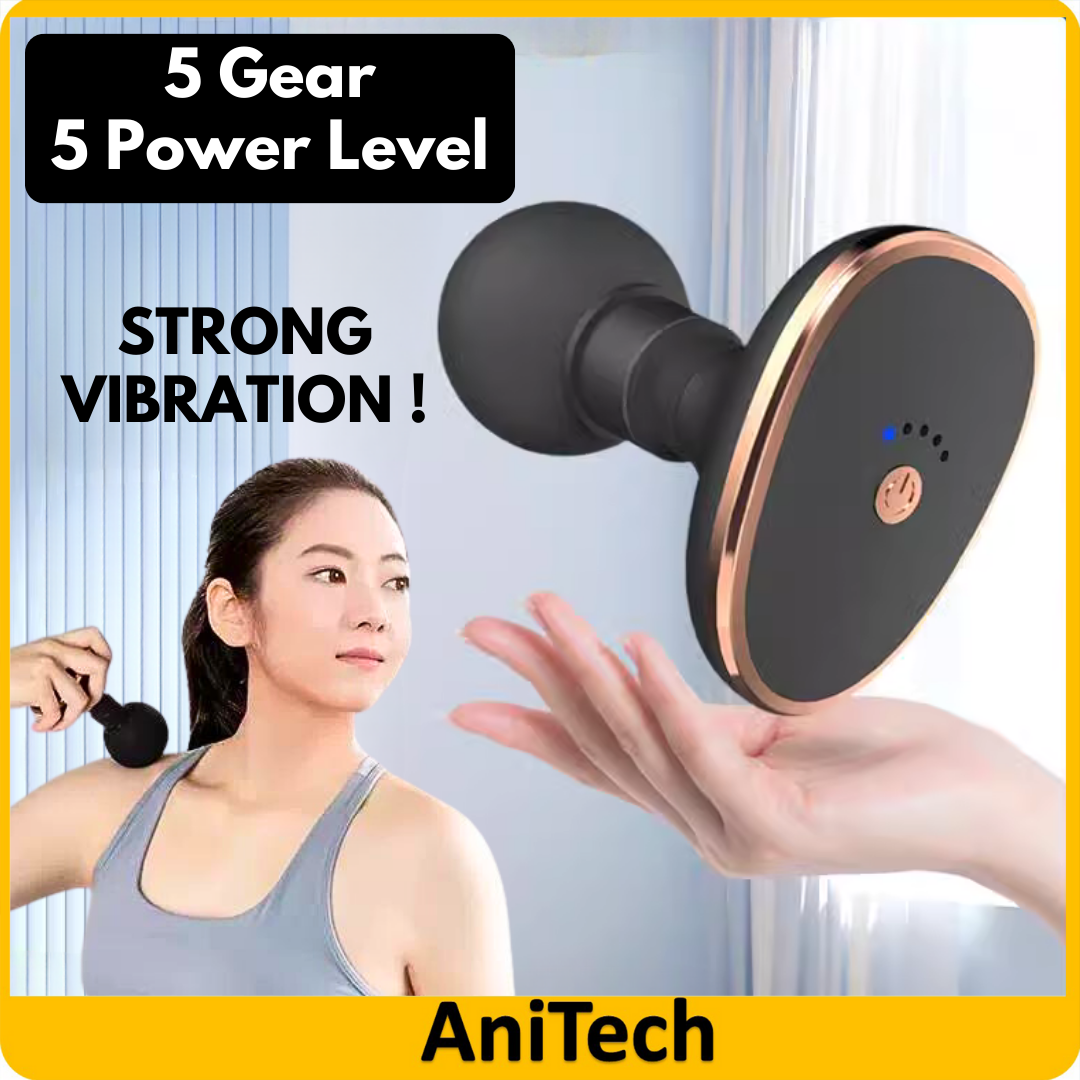 Electric Massage Gun Portable Mini Neck Back Massage Gun Deep Tissue ...