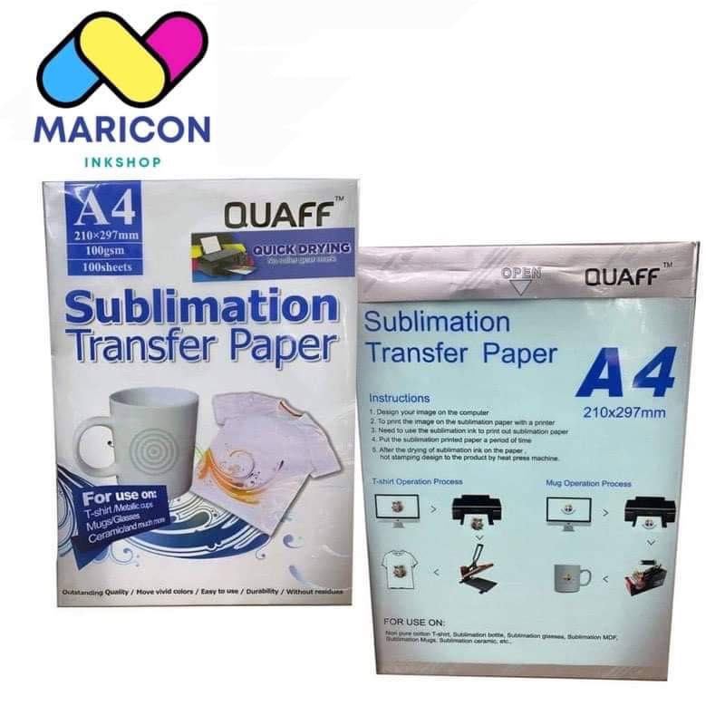 Quaff Sublimation Paper (a4 size) | Lazada PH