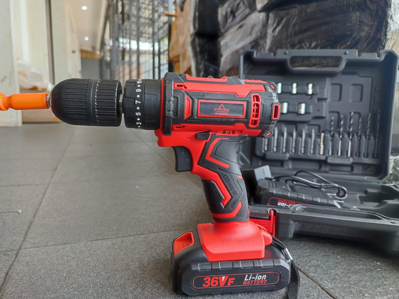 YUKIDO bor tangan batrai/bor cas murah promo /bor mini Cordless Drill Set 36V - Mesin Bor ...