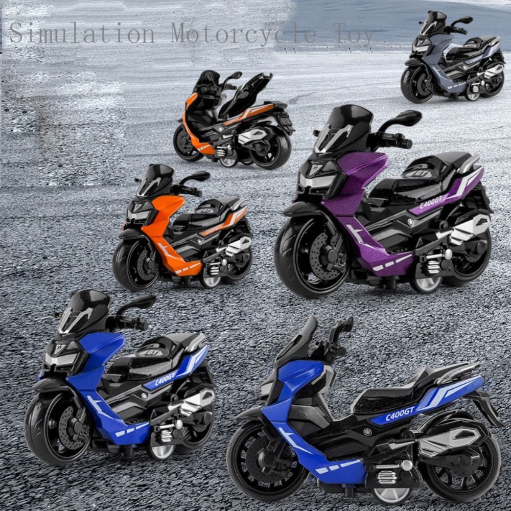 Portable Pull-back Motorcycle Model Miniature Diecast Mini Motorcycle ...