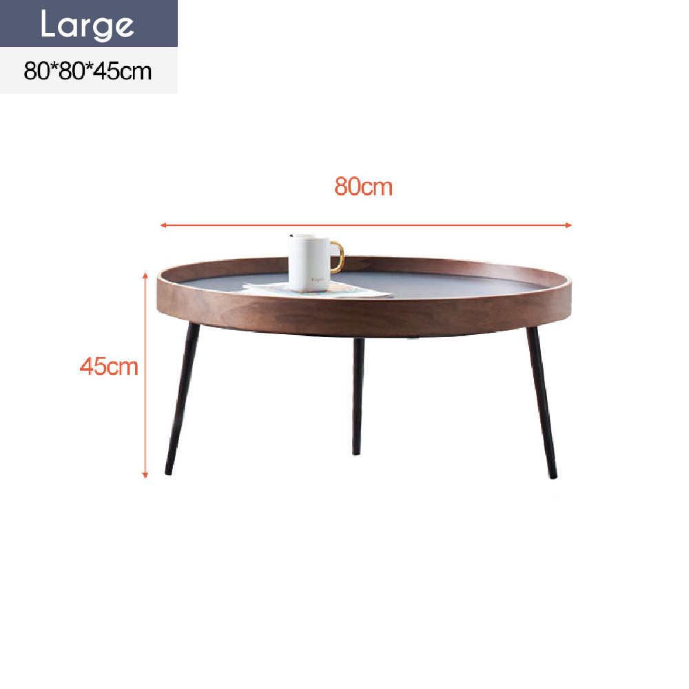 [1PC] Little Carpenterr Round Coffee Table Meja Kayu Bulat Living Room ...