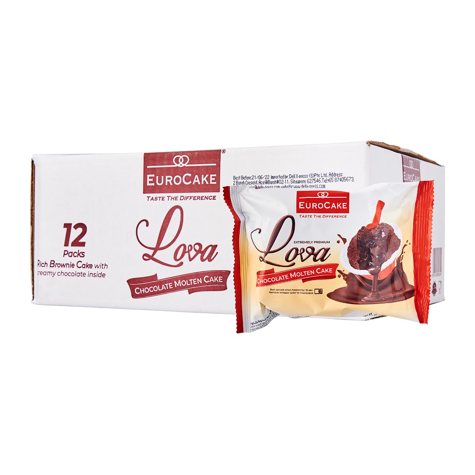 Eurocake Lova Molten Chocolate Cake - 12Packs | Lazada Singapore