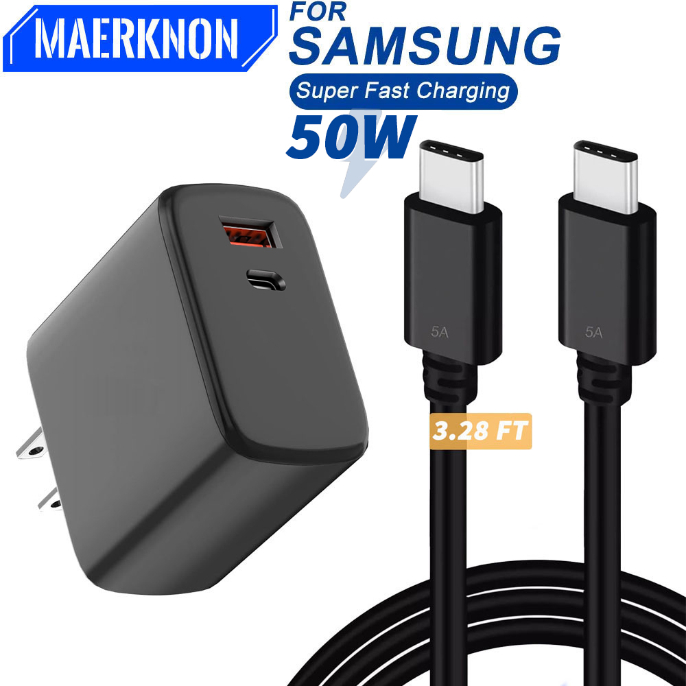 Original USB Type C Charger 50W PD Fast Charging Adapter for Samsung ...