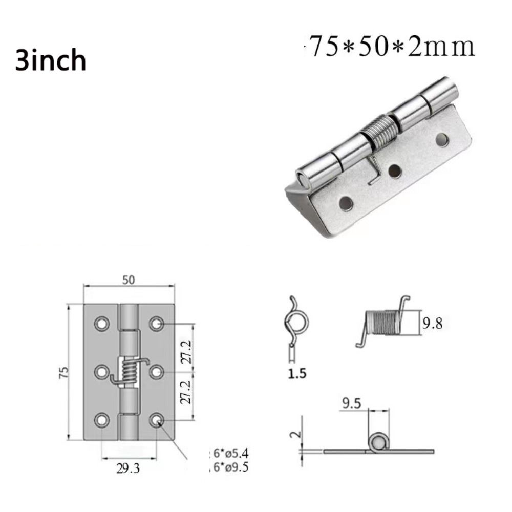 Durable Automatic Door Hinge Hydraulic Buffer Stainless Steel Self ...