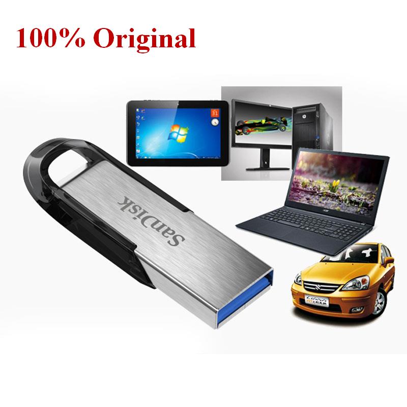 Sandisk USB 3.0 pendrive Original CZ73 Ultra Flair 32GB PEN DRIVE 64GB ...