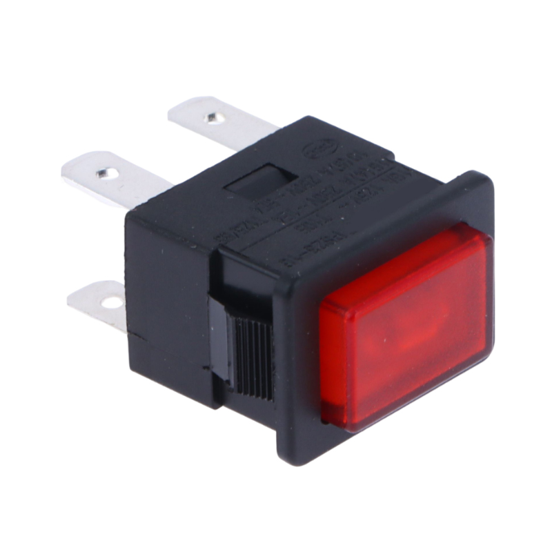 16A 4 Pins Locked Push Button Electrical Rocker Switch With LED Light ...