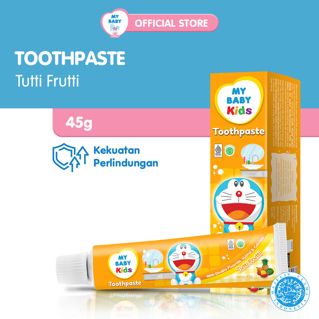 MY BABY Kids Toothpaste Tutti Frutti 45 gr | Lazada Indonesia