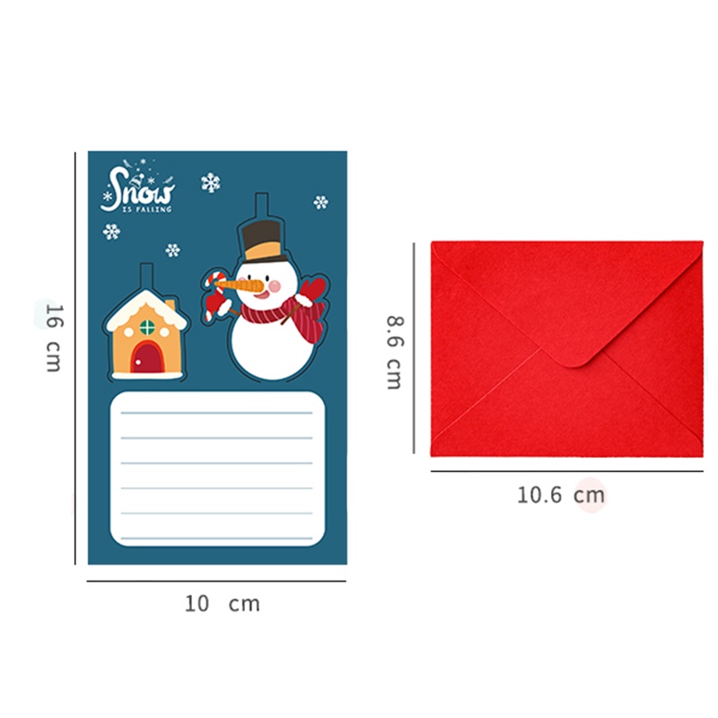 【ZOSR】Lovely Cartoon Pop Up Christmas Greeting Card with Envelope 3D X ...