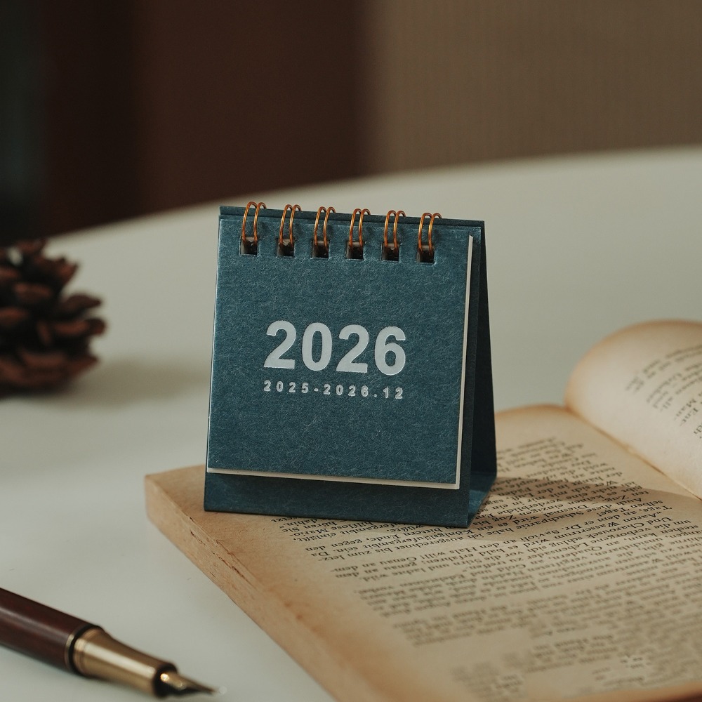 Portable Month Date Display 2026 Mini Desk Calendar Solid Color Date ...