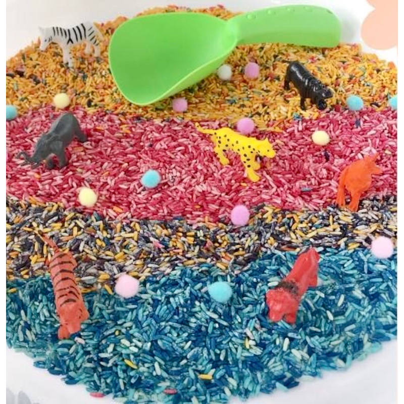 [FULL SET] Sealed Coloured Rice Sensory Play for Early Years Learning ...