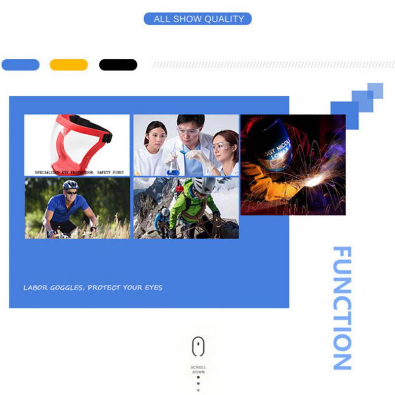 【GourmetBay】Cycling Full Face Shield Splash-proof Anti-fog Mask Safety ...