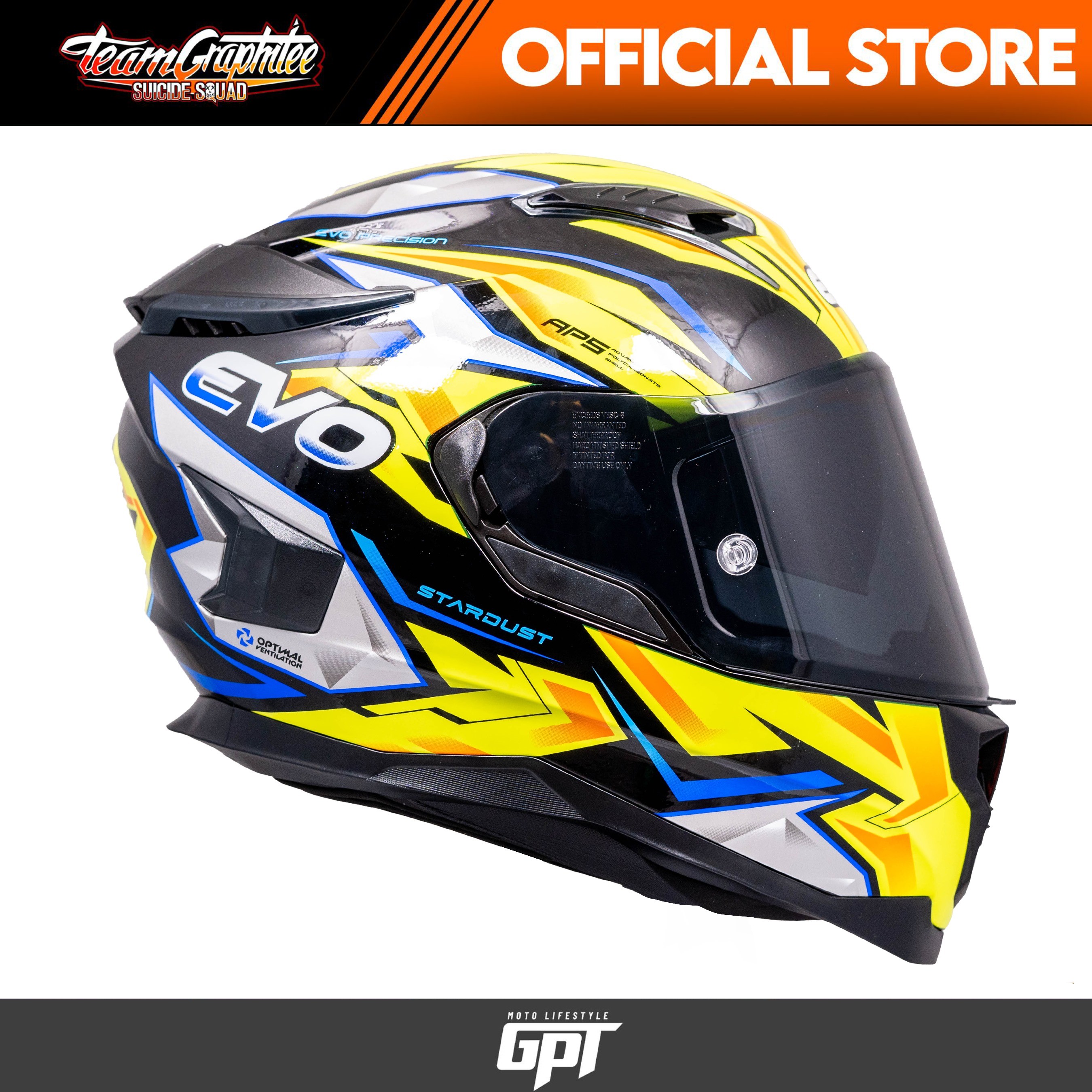 EVO HELMET AR01 STARDUST (SMOKE LENS) WITH FREE CLEAR LENS | Lazada PH